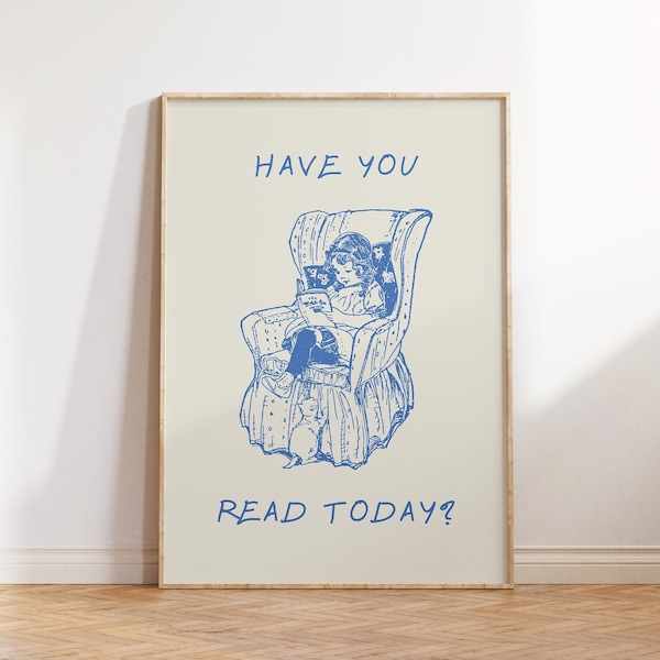 Reading Poster - Etsy