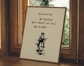 WILD COWBOY Cowboy Quote Print Minimalist Western Wall Art Horseback ...