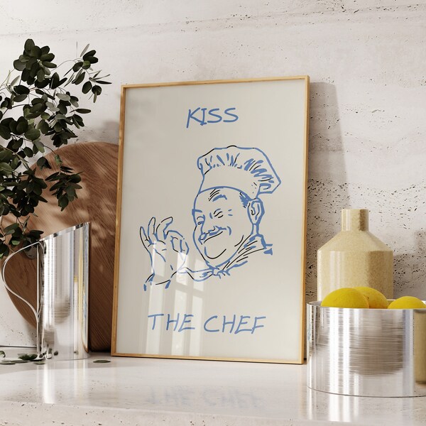 Kiss the Chef - Etsy