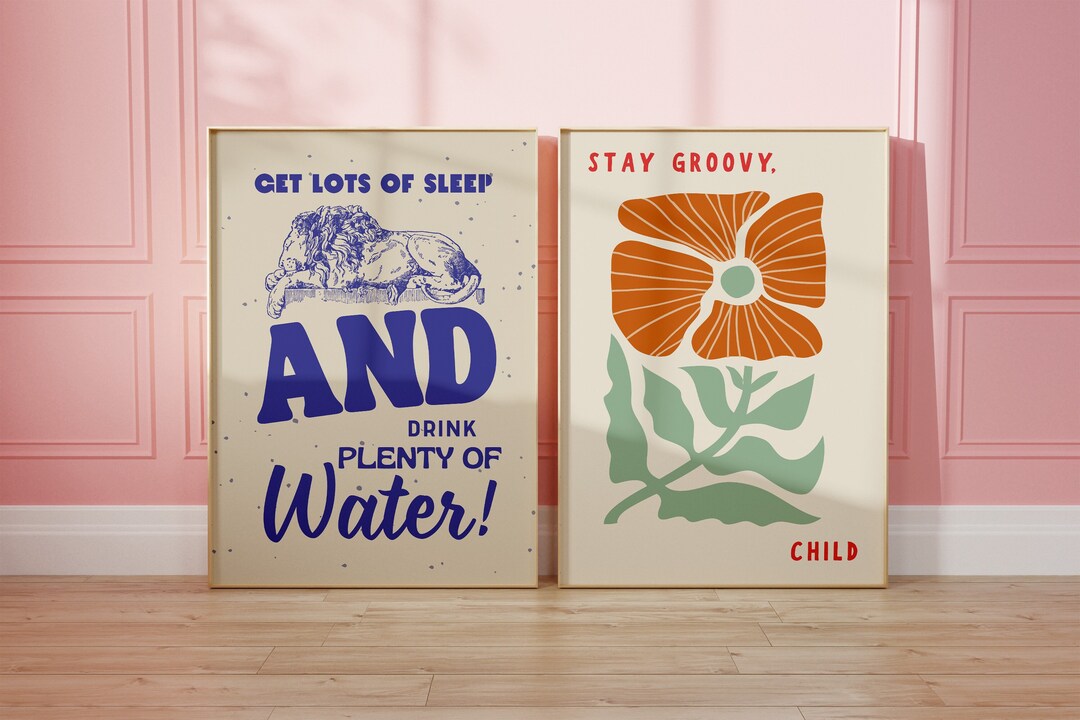 Retro Art Prints Motivational Wall Art Vintage Wall Art Mental - Etsy