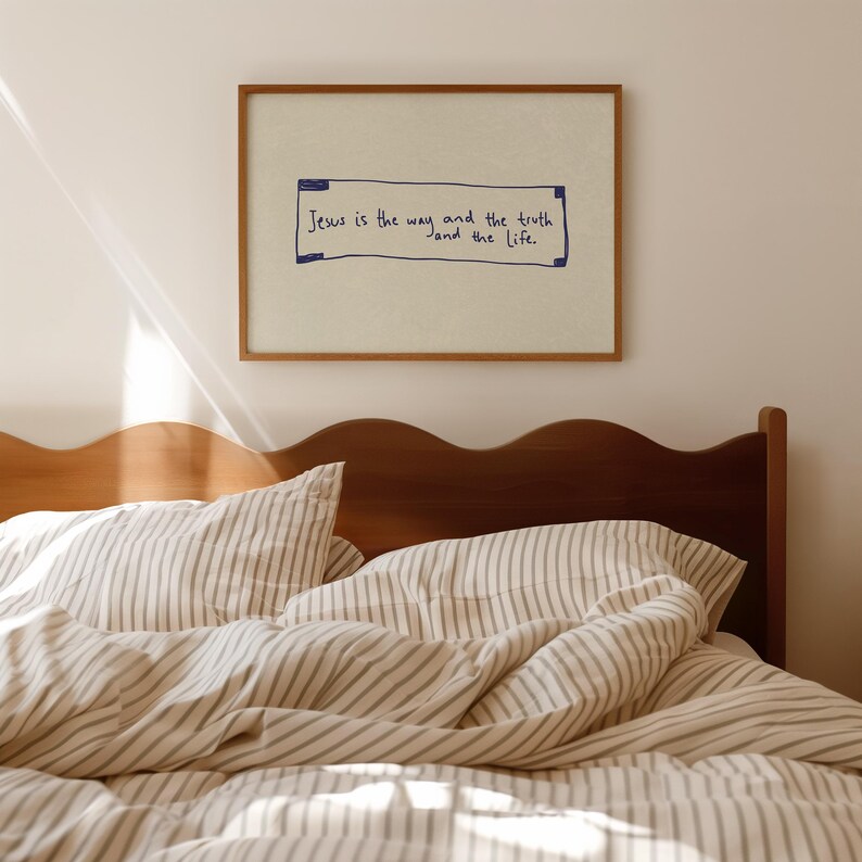 Christian Scripture Art Print: “the Way, the Truth, the Life” Fortune ...