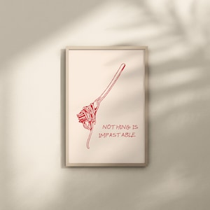 Aesthetic Kitchen Decor Funny Pasta Print Cute Kitchen Wall Art Nothing ...