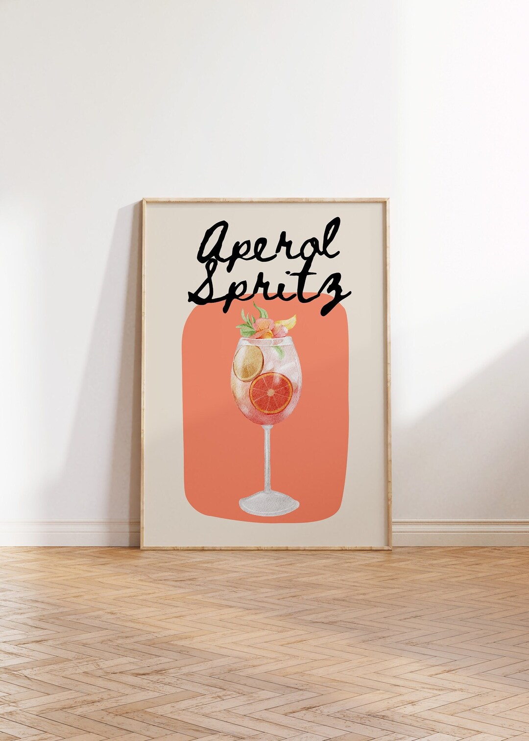Aperol Spritz Print Bar Cart Printable Cocktail Poster Aperol Spritz ...