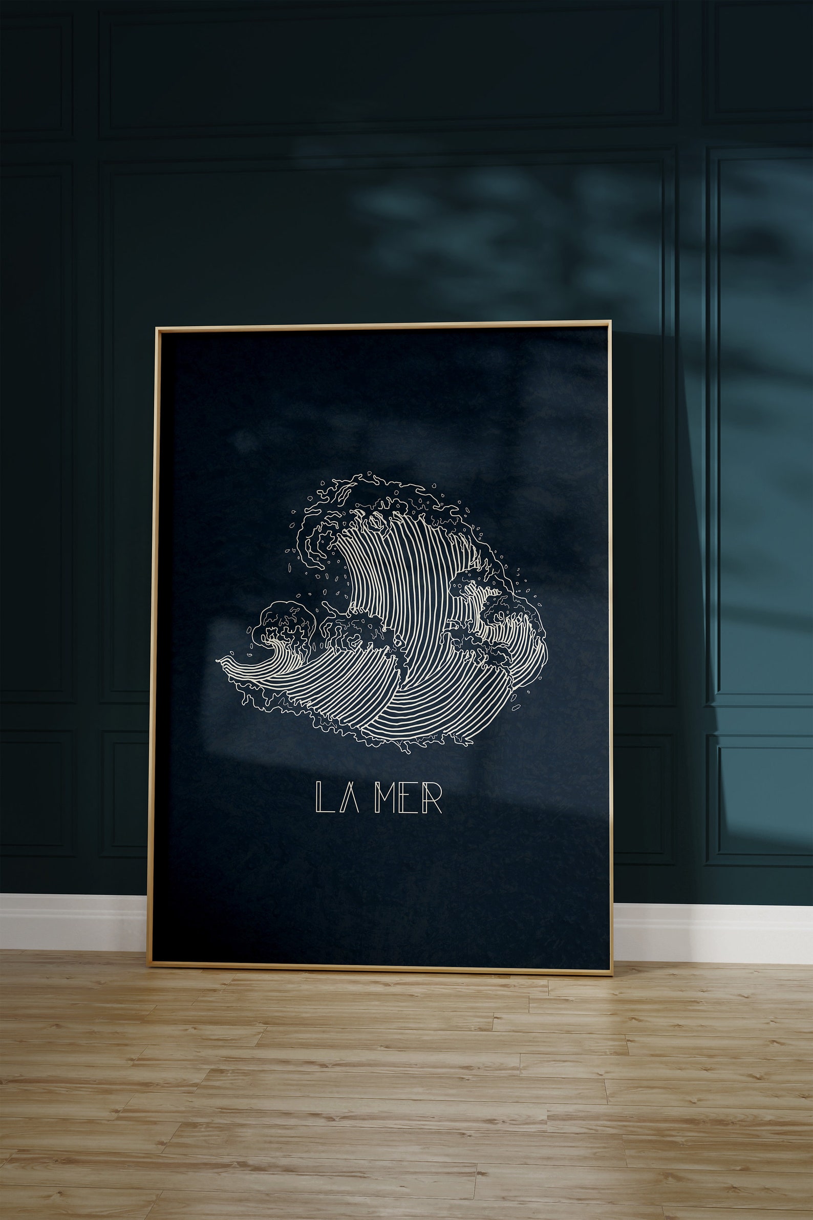La Mer Print Vintage Ocean Poster Coastal Home Decor Minimalist Beach ...
