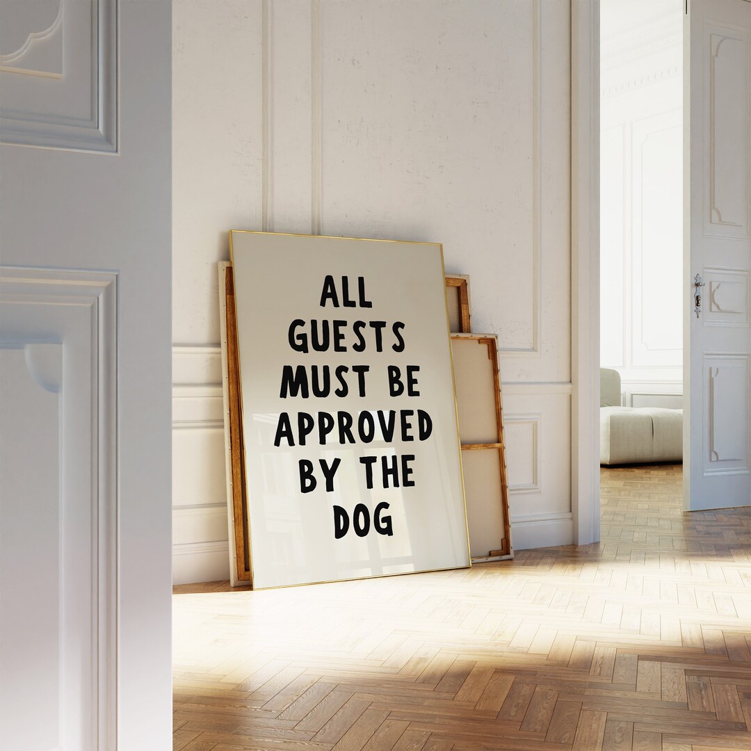 Funny Dog Quote Print: Retro Typography Wall Art (digital Download) - Etsy