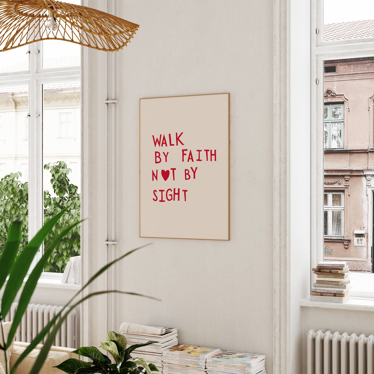 Walk by Faith Print, Trendy Bible Verse Poster (digital Download) - Etsy
