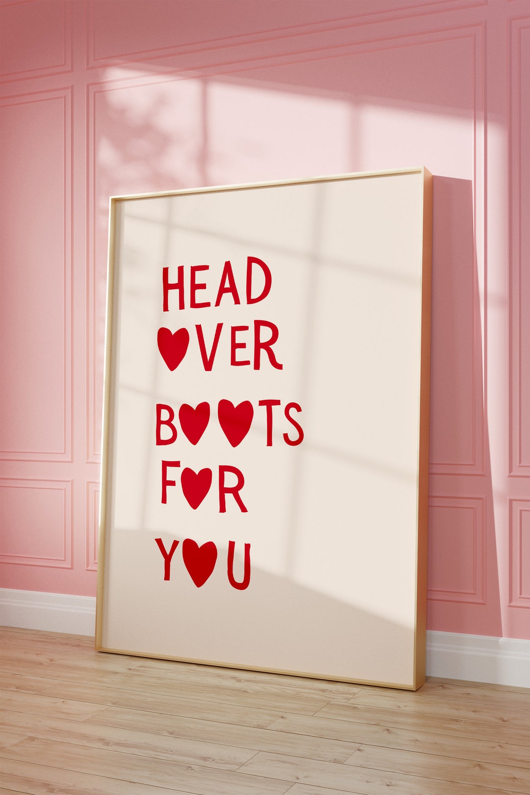 Cowboy Boots Heart Typography Print: Western Wall Art (digital Download ...