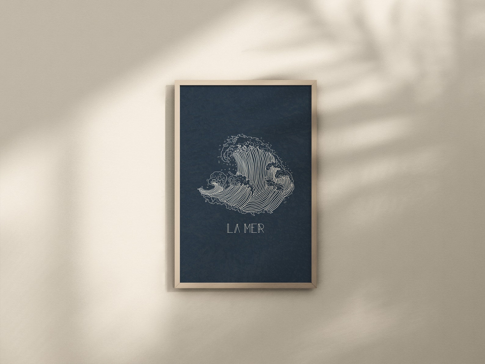 La Mer Print Vintage Ocean Poster Coastal Home Decor Minimalist Beach ...