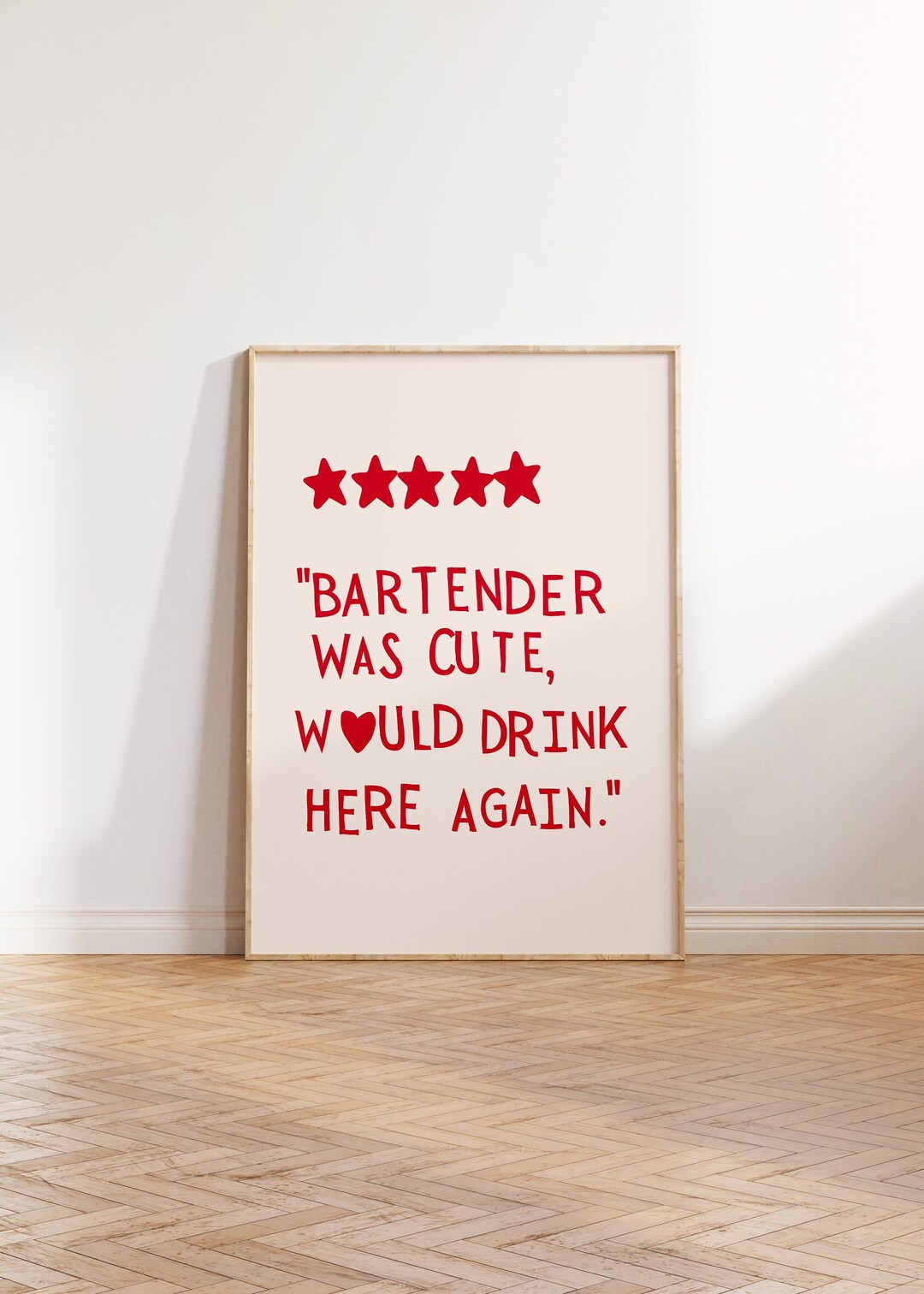 Bar Cart Print Aesthetic Kitchen Decor Bartender Was Cute Poster ...