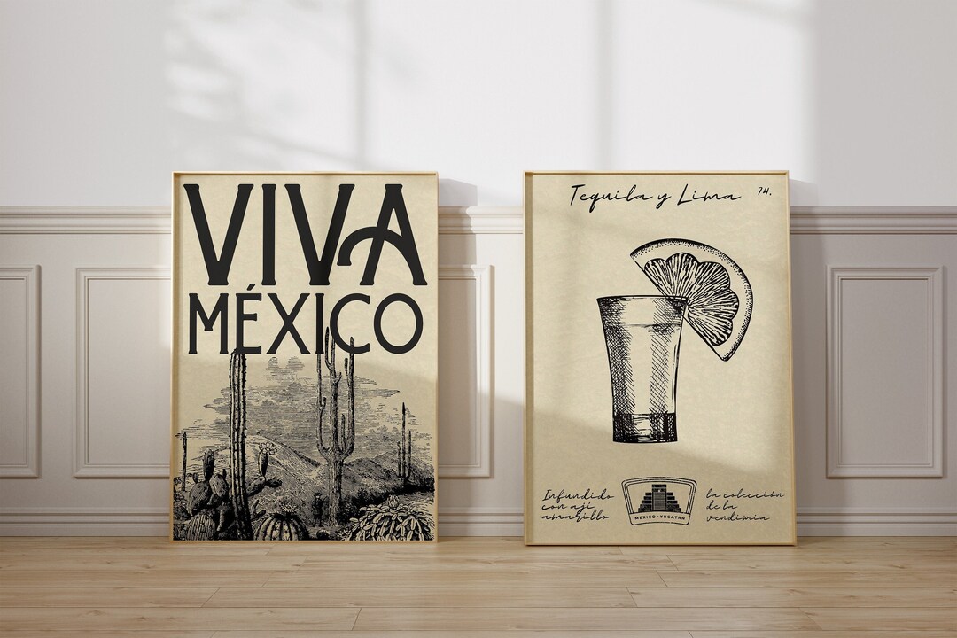 Mexico Art Posters Mexico Wall Art Mexico Travel Posters Vintage ...