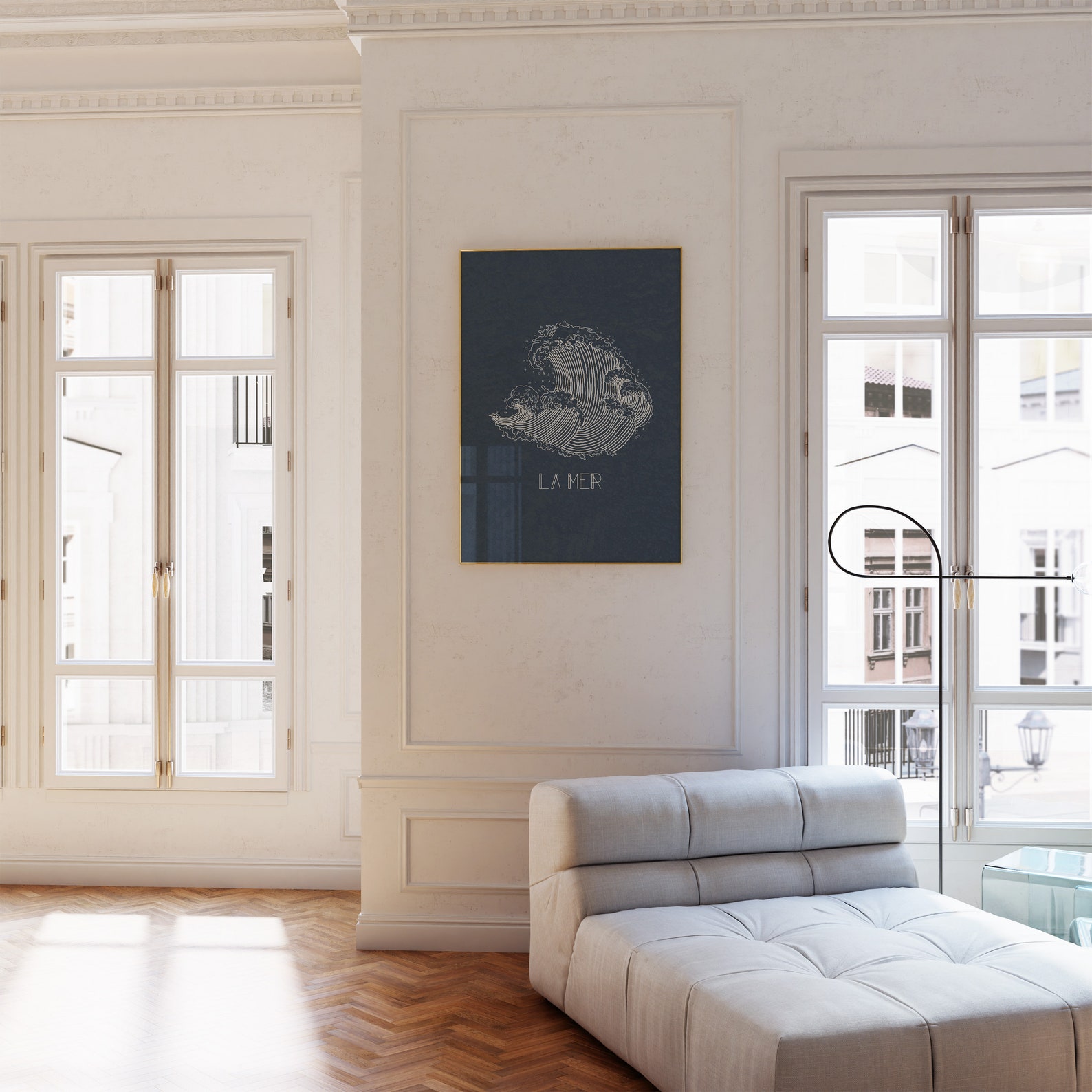 La Mer Print Vintage Ocean Poster Coastal Home Decor Minimalist Beach ...