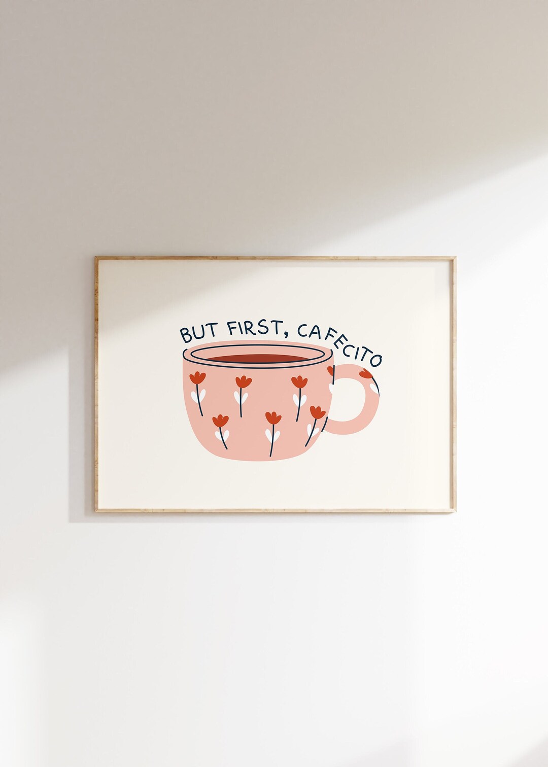 But First Cafecito Print Spanish Coffee Art Print Minimalist Coffee ...