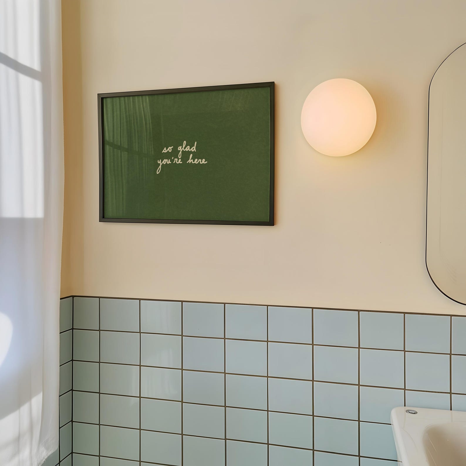 So Glad You're Here Print: Entryway Wall Art, Guest Room Decor (digital ...