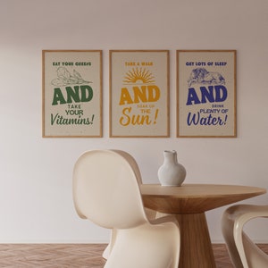 Retro Art Prints Vintage Motivational Art Mental Health Posters Vintage ...