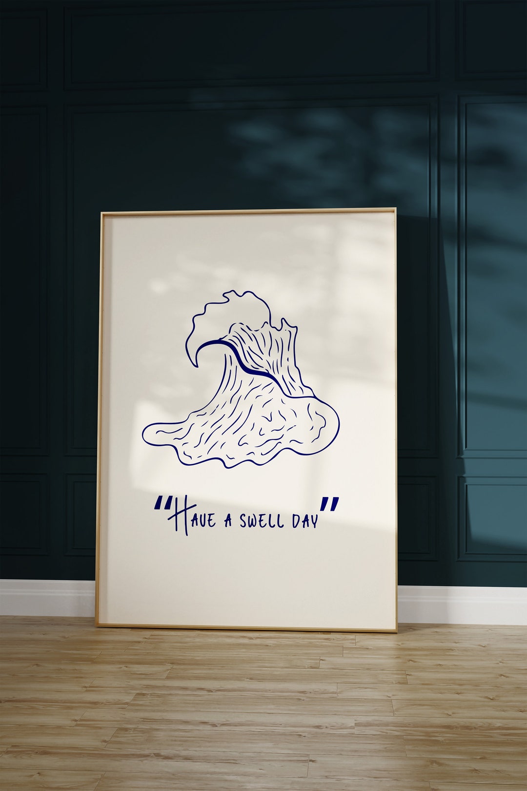 Have A Swell Day Print Surfing Quote Poster Minimalist Coastal Wall Art ...