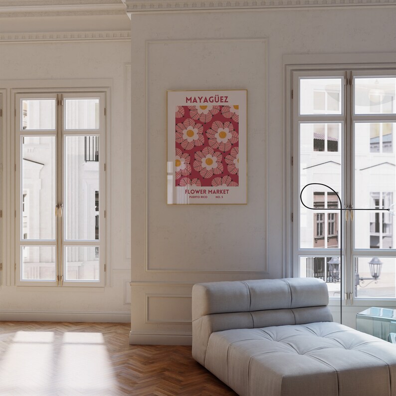 Mayaguez Print Puerto Rico Art Puerto Rico Flower Market Print - Etsy