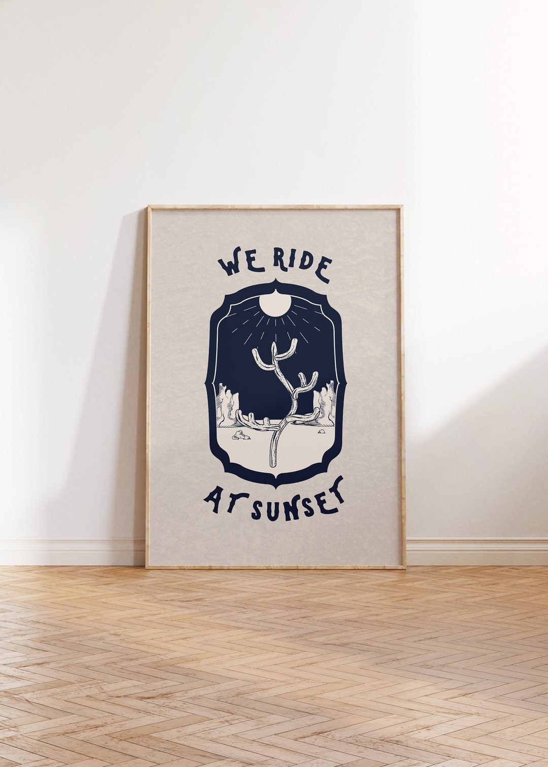 Vintage Western Print Retro Cowboy Poster Wild West Home Decor Vintage ...