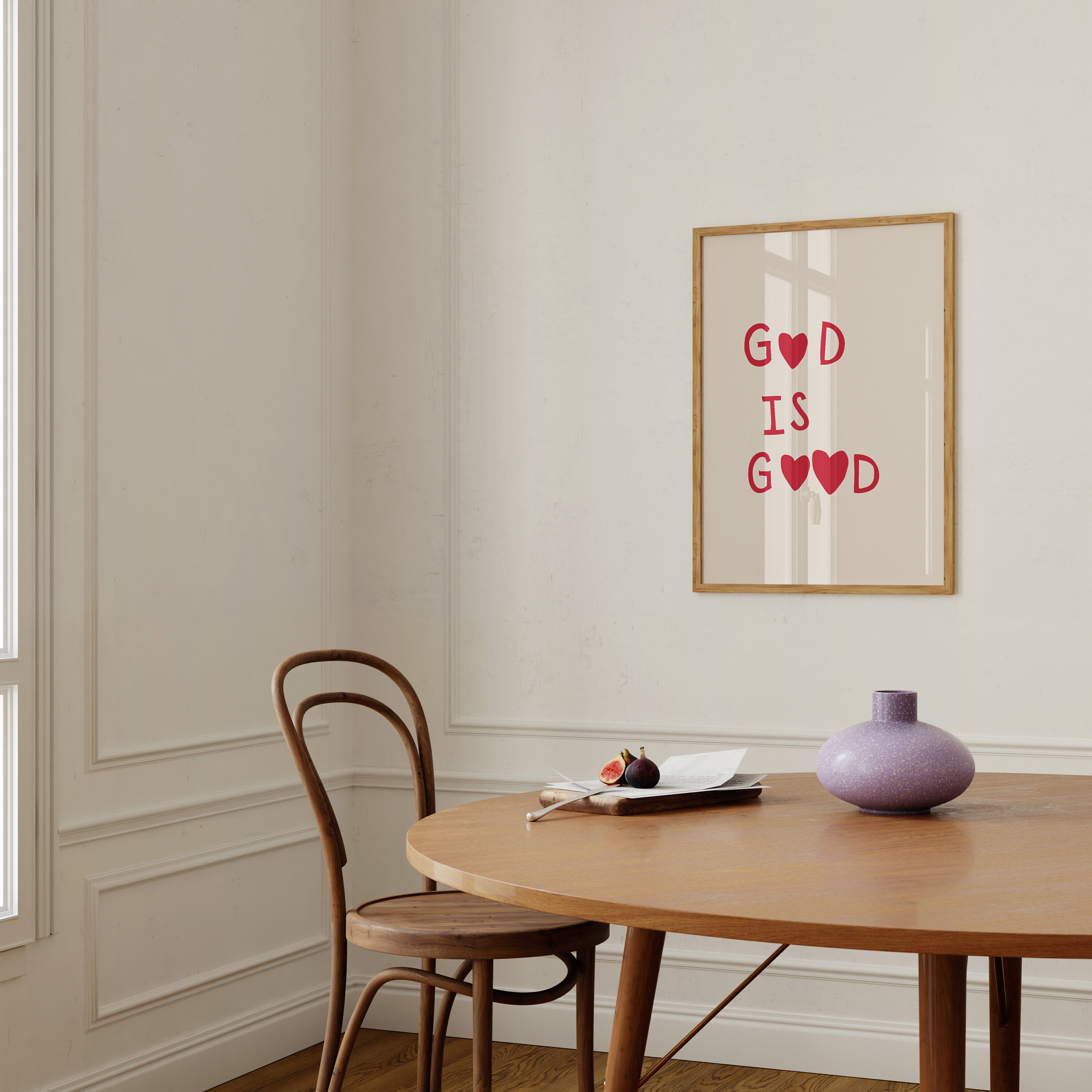 God is Good Art Print: Minimalist Christian Poster (digital Download ...