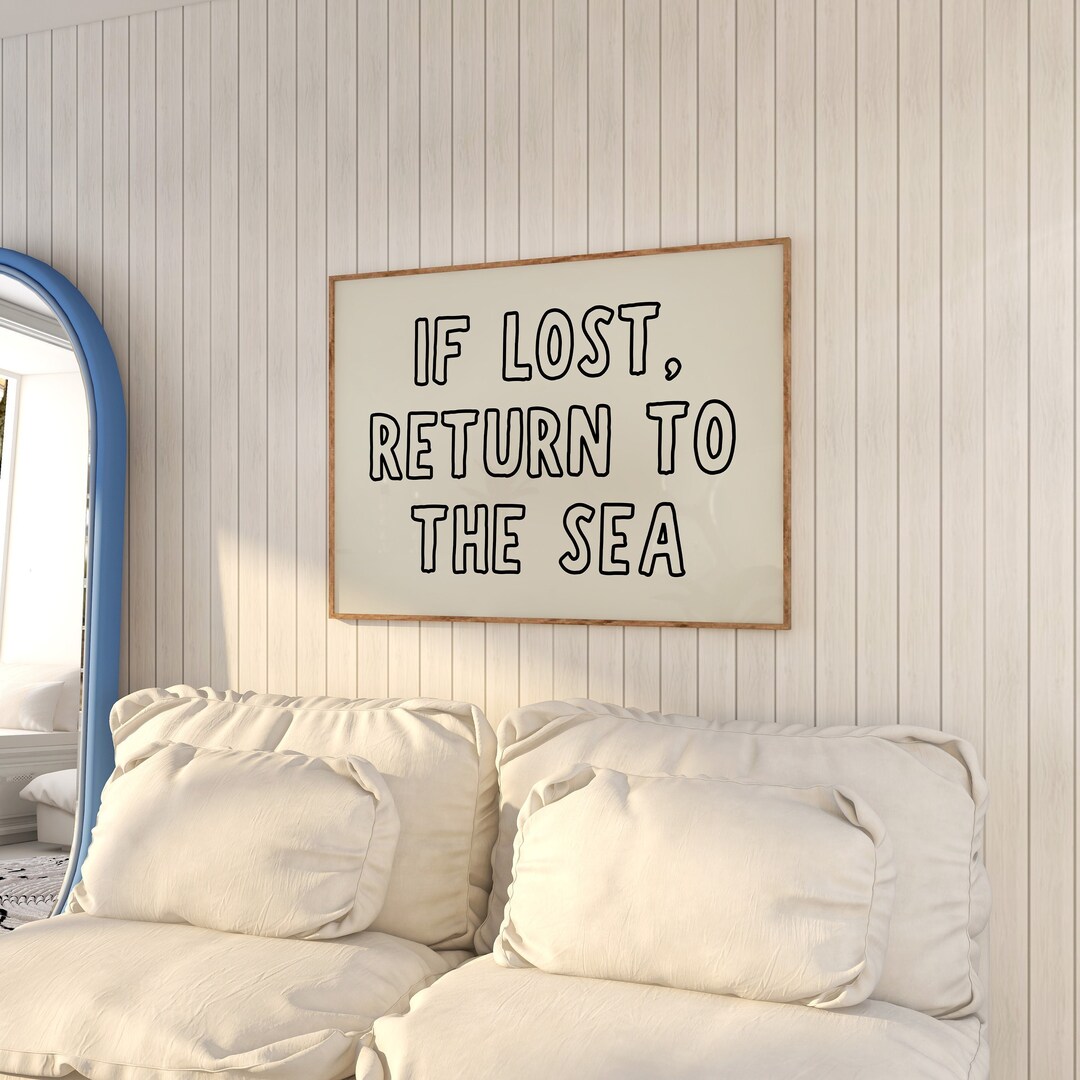 Beach Quote Art Print: Coastal Typography Decor (digital Download ...