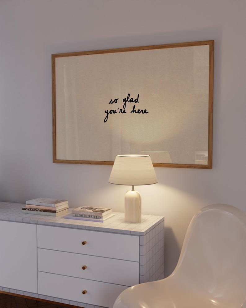 So Glad You're Here Print: Entryway Wall Art, Guest Room Decor (digital ...