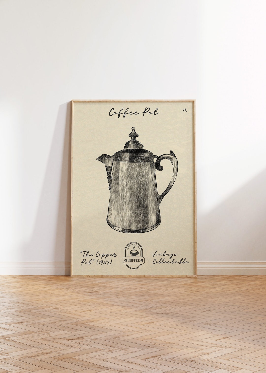 Vintage Coffee Pot Print Coffee Bar Wall Art Vintage Coffee Art Print ...