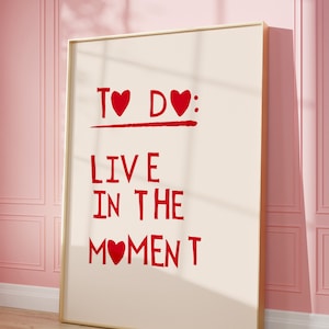 Trendy Feminine Wall Art Aesthetic Decor Cute Art Print Positive Quote ...