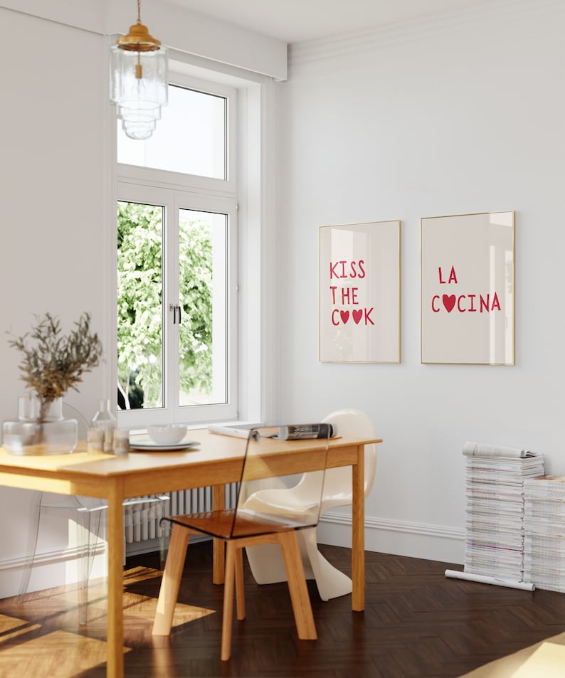 Kitchen Prints Modern Kitchen Decor Trendy Kitchen Wall Art - Etsy