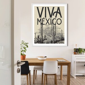 Mexico Art Poster Mexico Wall Art Mexico Travel Poster Vintage Wall Art Mexican Poster Retro ...