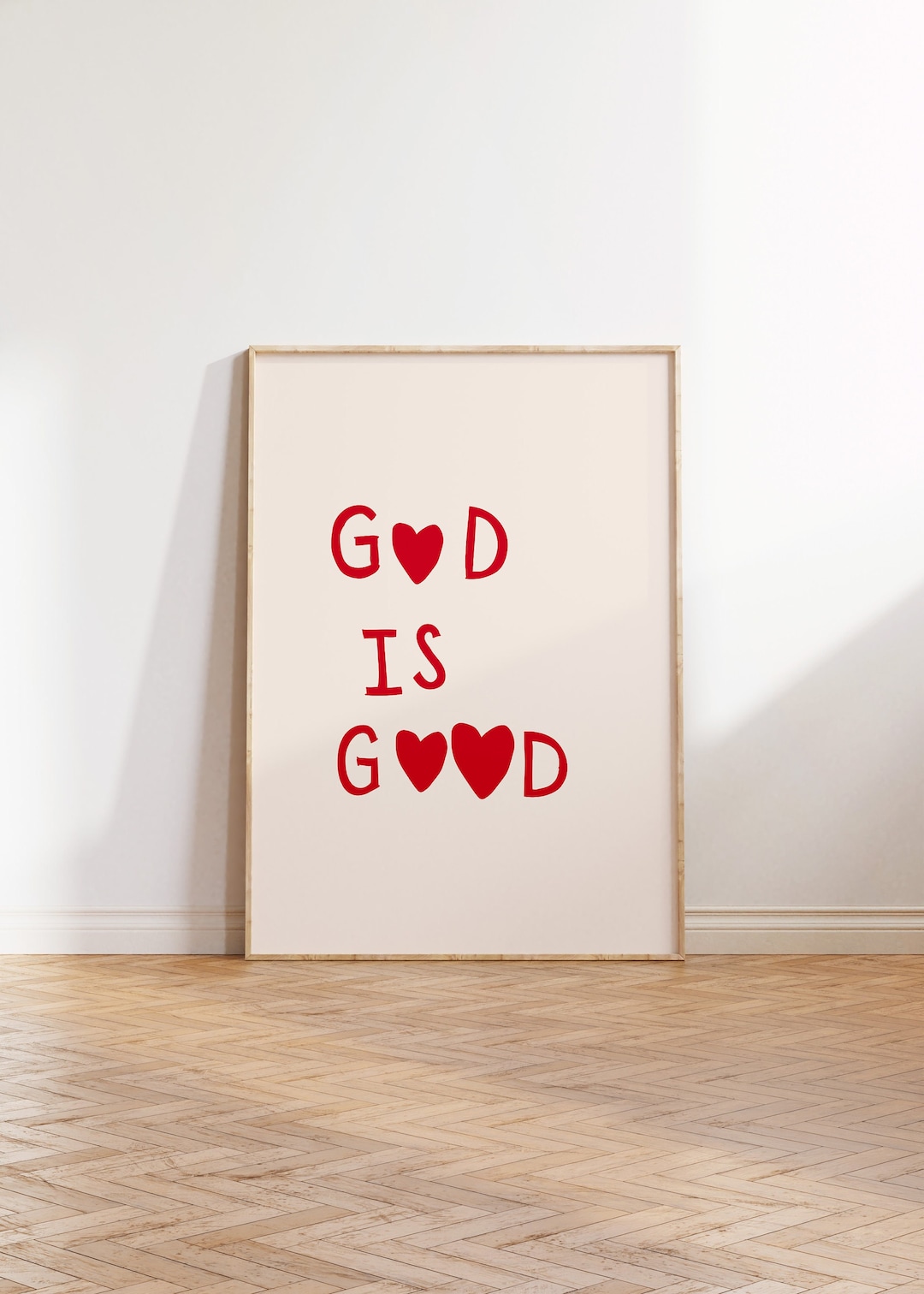 God is Good Art Print: Minimalist Christian Poster (digital Download ...