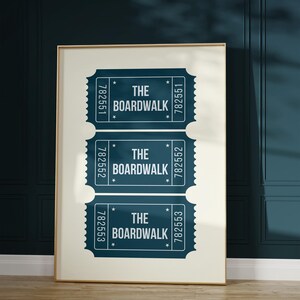 Beach House Print Boardwalk Poster Summer Wall Art Cute Beach Decor ...