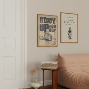 Cowboy Quote Prints Minimalist Western Wall Art Horseback Riding ...
