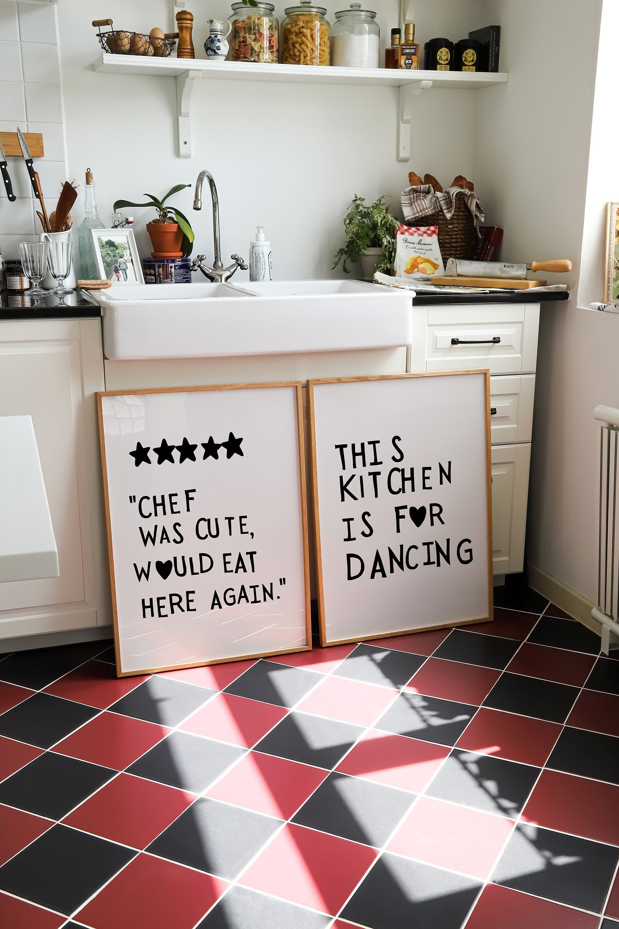 Aesthetic Kitchen Decor Cute Cooking Art Kitchen Wall Art Prints ...