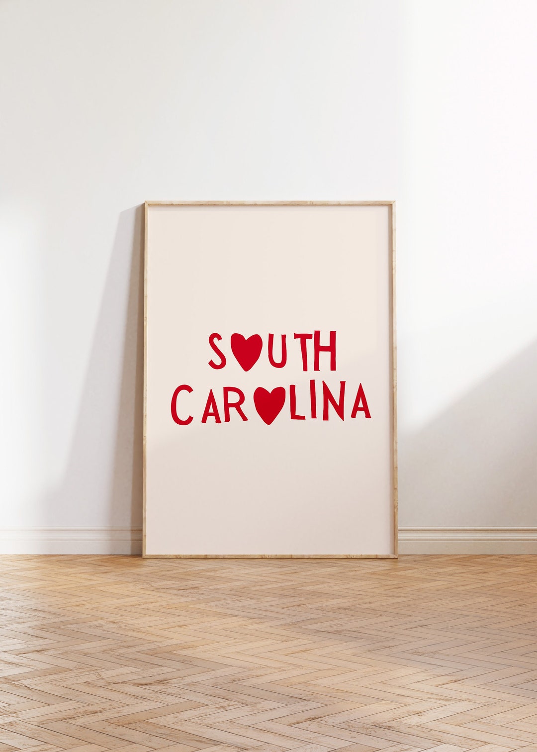 South Carolina Poster South Carolina Wall Art SC Poster South Carolina ...