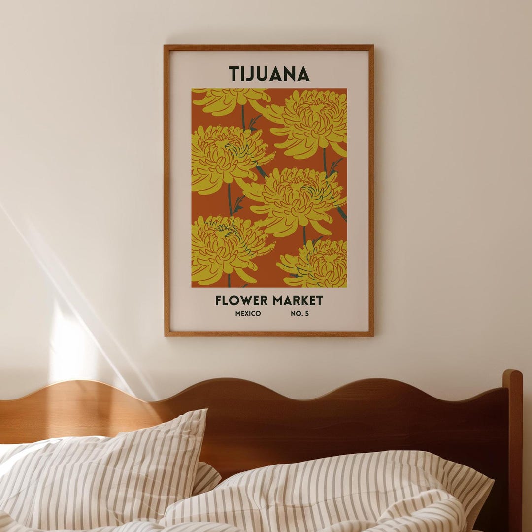 Tijuana Wall Art Mexican Decor Tijuana Poster Botanical Gallery Wall ...