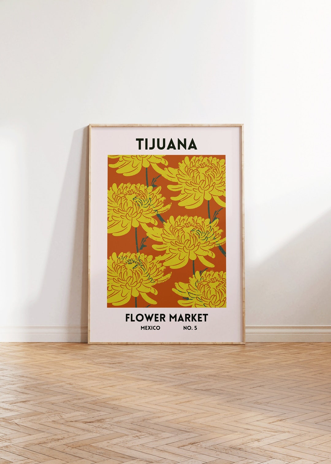 Tijuana Wall Art Mexican Decor Tijuana Poster Botanical Gallery Wall ...