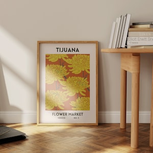 Tijuana Wall Art Mexican Decor Tijuana Poster Botanical Gallery Wall ...