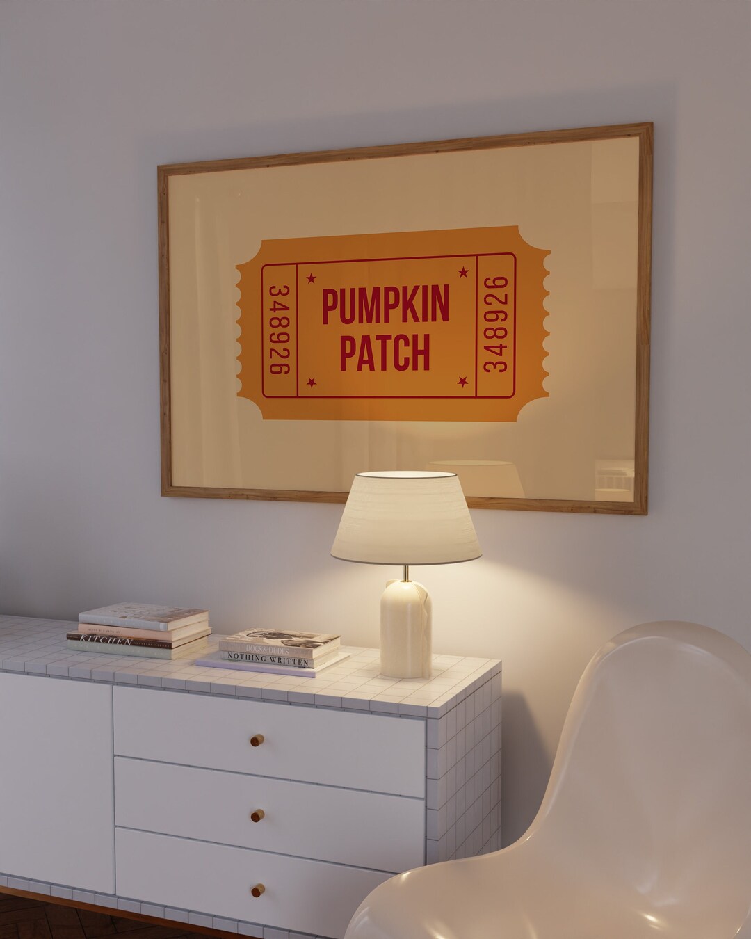 Pumpkin Patch Ticket Stub Print: Trendy Fall Decor (digital Download, Horizontal) - Etsy