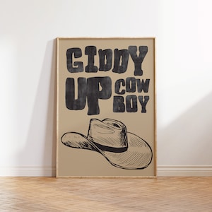 Cowboy Quote Prints Minimalist Western Wall Art Horseback Riding ...