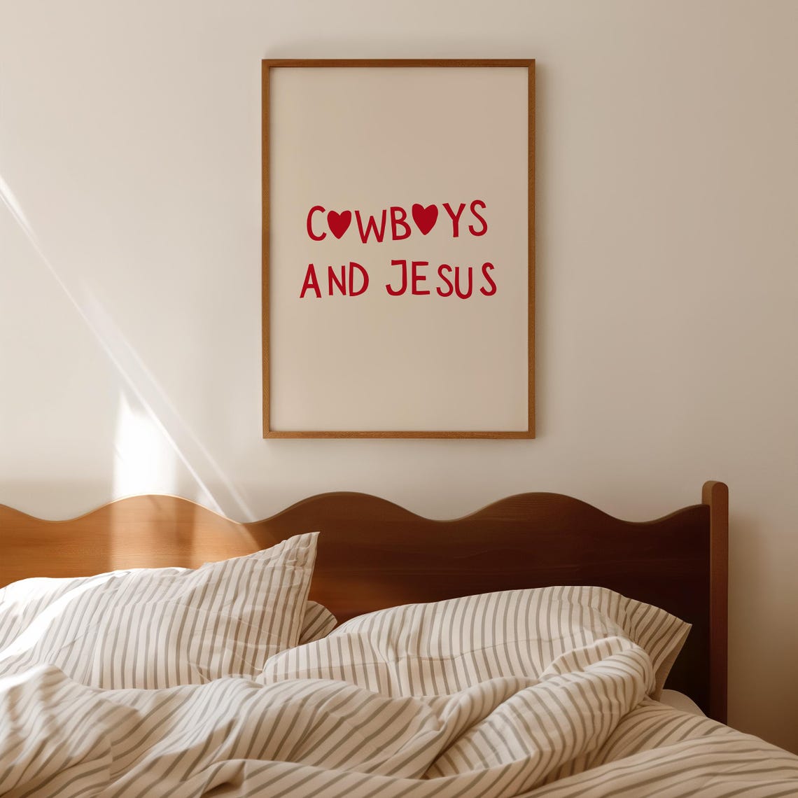 Cowboys and Jesus Print: Preppy Western Christian Art (digital Download ...