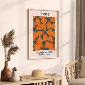 Ponce Print Puerto Rico Art Puerto Rico Flower Market Print Puerto Rico ...