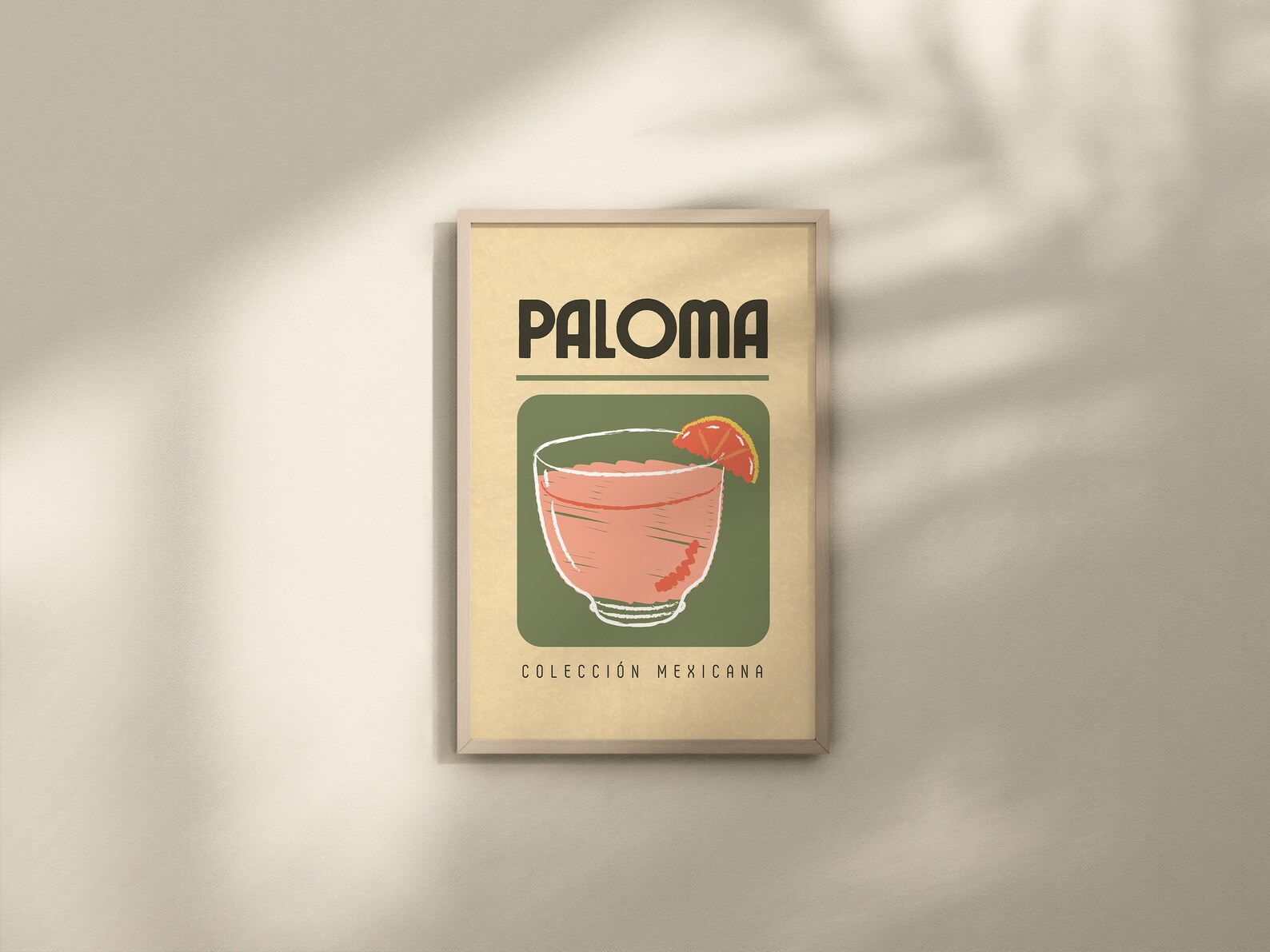 Paloma Print Mexico Art Print Bar Cart Wall Art Vintage Mexico Wall Art ...