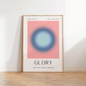 Lord's Prayer Aura Posters, Set of 3 Prints, Christian Poster, Bible ...