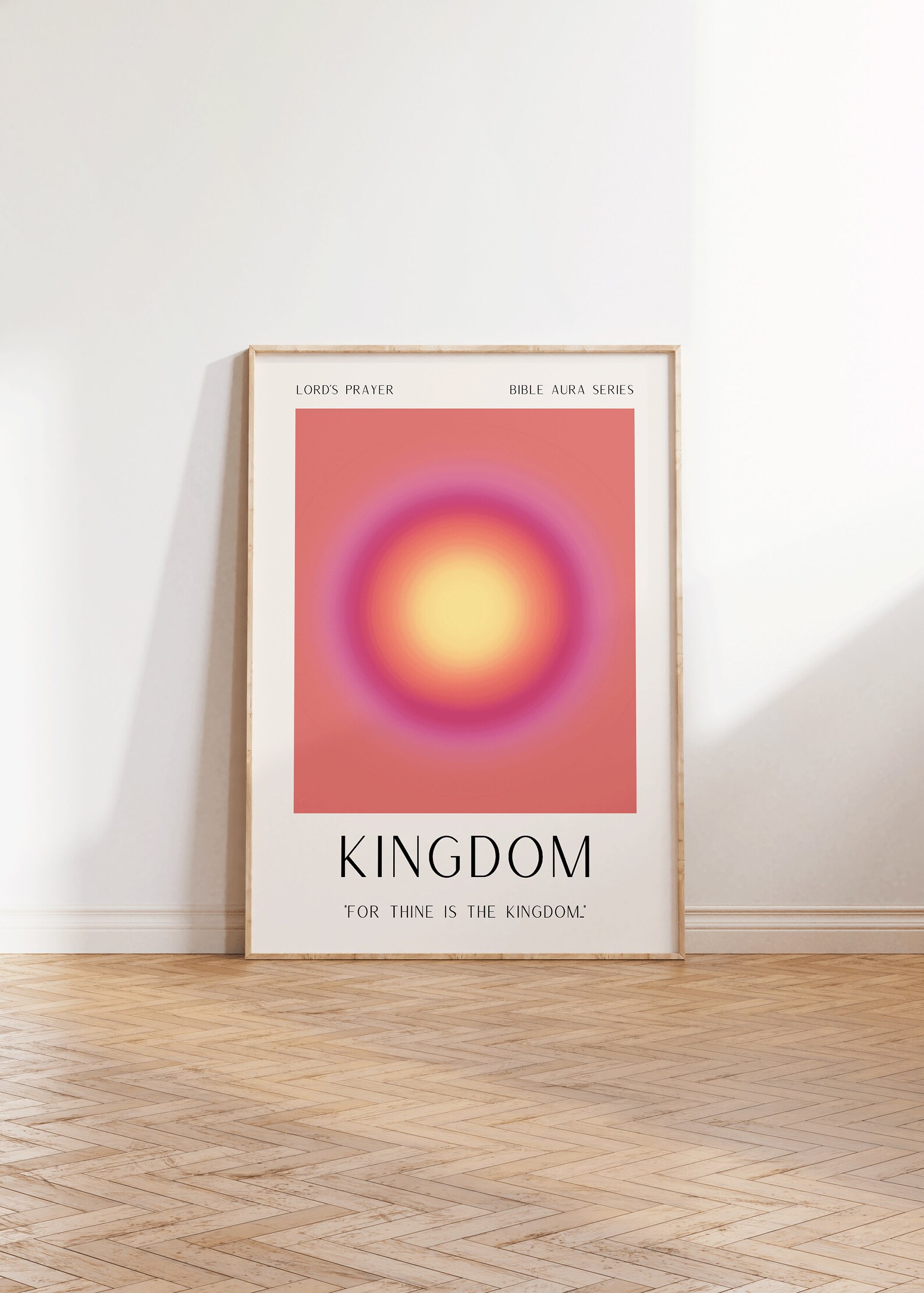 Lord's Prayer Aura Posters, Set of 3 Prints, Christian Poster, Bible ...
