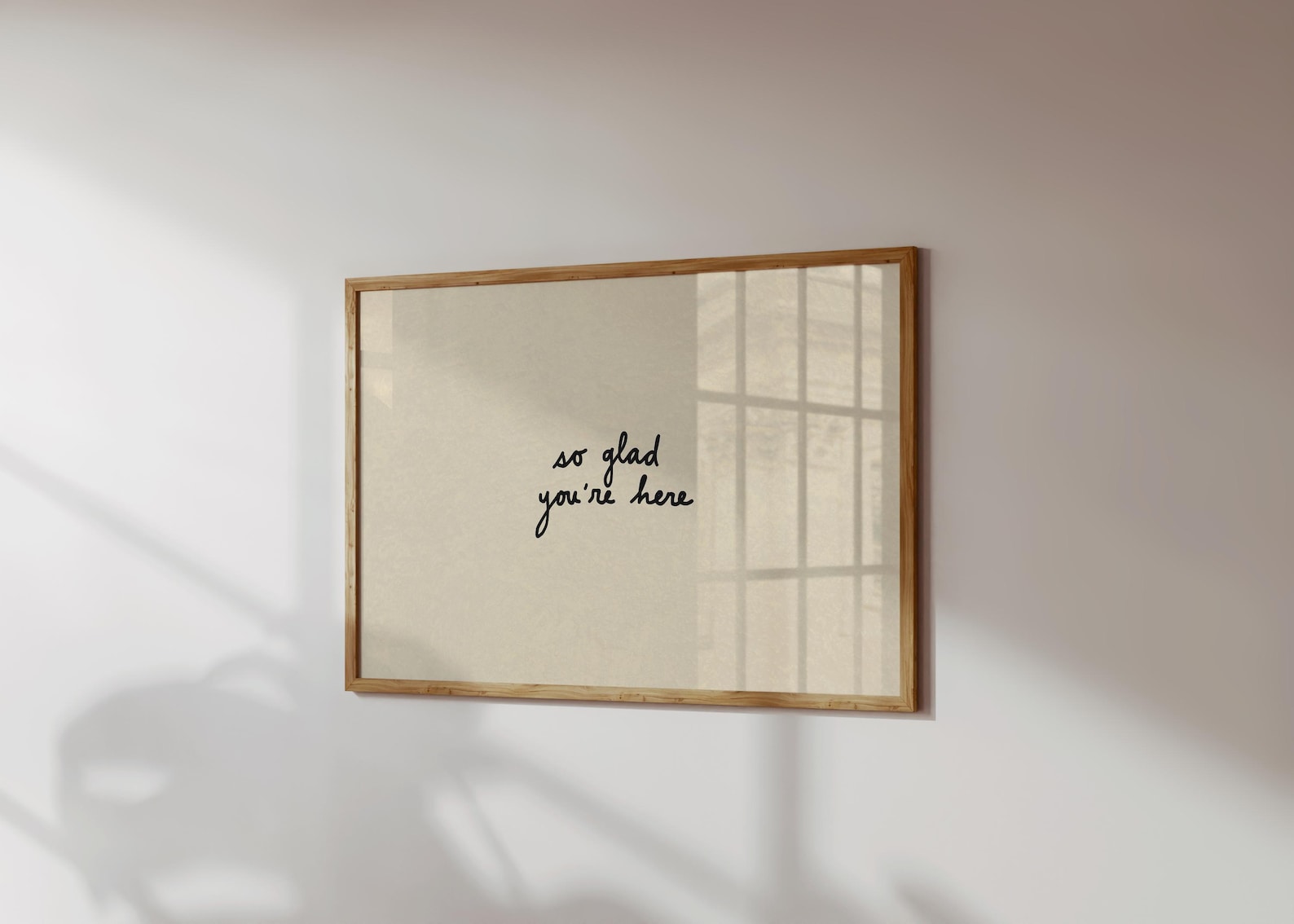 So Glad You're Here Print: Entryway Wall Art, Guest Room Decor (digital ...