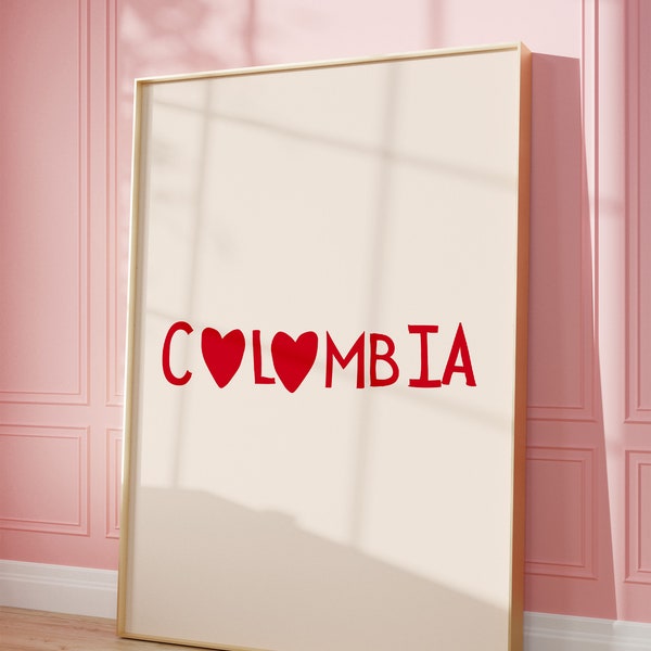 Colombia Poster - Etsy