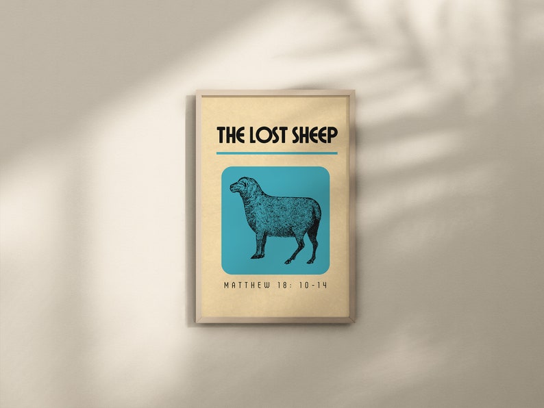 The Lost Sheep Print Bible Art Christian Wall Art God Decor - Etsy
