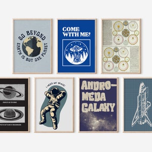 Vintage Space Art Rocketship Art Print Space Travel Posters Vintage ...