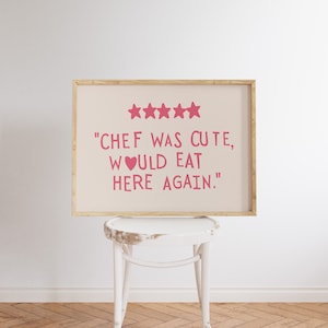 Aesthetic Kitchen Decor Cute Cooking Art Kitchen Wall Art Minimalist ...