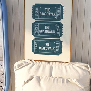 Beach House Print Boardwalk Poster Summer Wall Art Cute Beach Decor ...