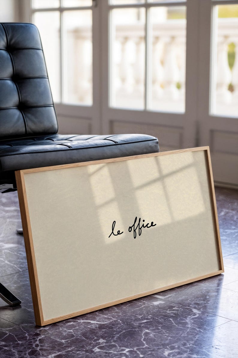 Le Office Print, Minimalist Office Decor, Above Desk Poster, Funny Work ...